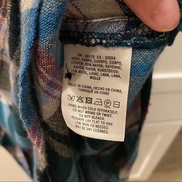 Anthropologie | Tops | Akemi And Kin Lucie Plaid Tunic Shirt Dress ...